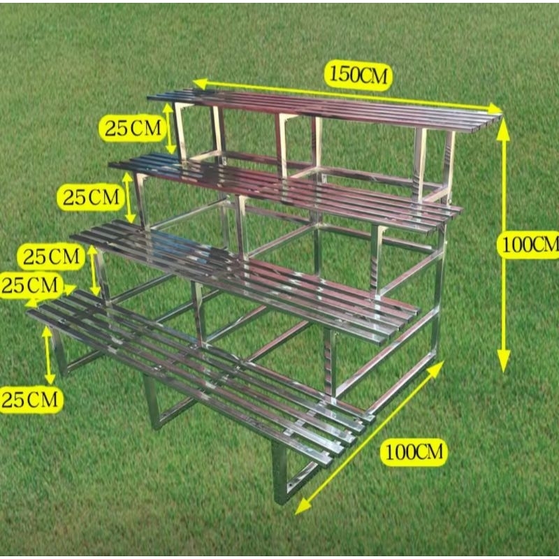Stainless Steel Flower Rack Multi Level Gardening Rack Plants Racks ...
