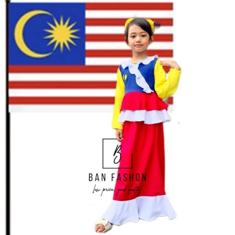BAJU MERDEKA BUDAK PEREMPUAN GIRL DRESS BAJU KIDS MERDEKA MODEN 2024 ...