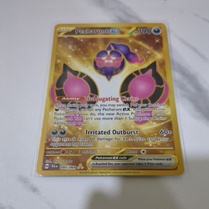 PTCG English Shrouded fabled Gold Pecharunt ex 095/064 | Shopee Malaysia