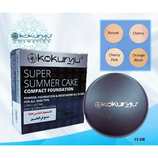 Kokuryu 3 in 1 compact foundation 15g Bedak Arab (Halal) | Shopee Malaysia
