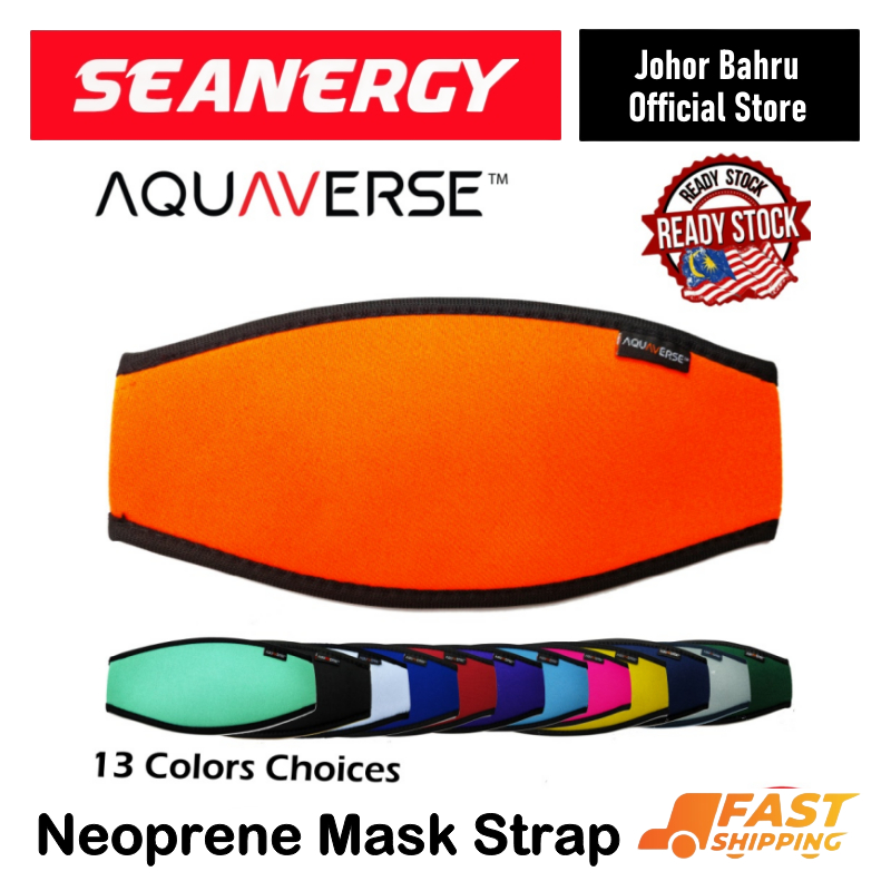AQUAVERSE Neoprene Mask Strap Cover for Scuba Diving Mask Snorkeling ...