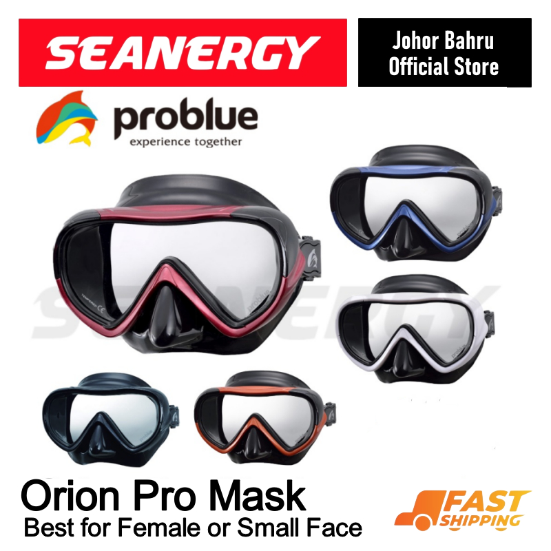 PROBLUE Orion Pro Scuba Diving Mask MS152B Snorkeling Mask for Female or Small Face Coco ...