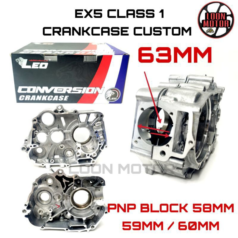 EX5 LEO CRANKCASE 63MM EX5 CLASS KULIT ENGINE TENGAH 63MM | Shopee Malaysia