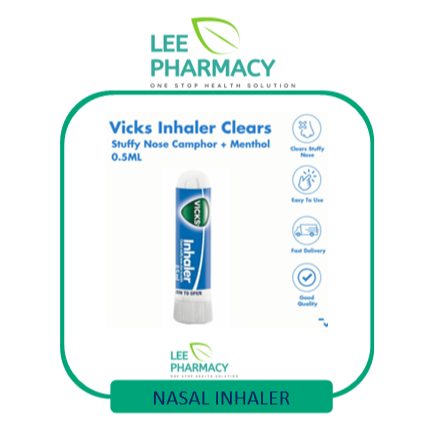 VICKS INHALER FOR CLEAR STUFFY NOSE 0.5ml | Shopee Malaysia