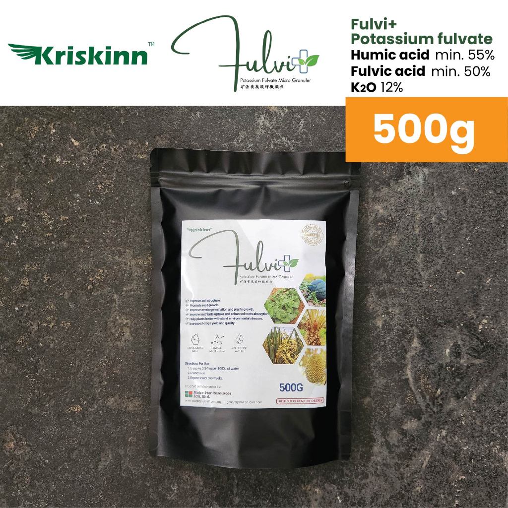[500g] Baja Kriskinn Fulvi+ - Kalium fulvat / Potassium fulvate / 黄腐酸钾 ...