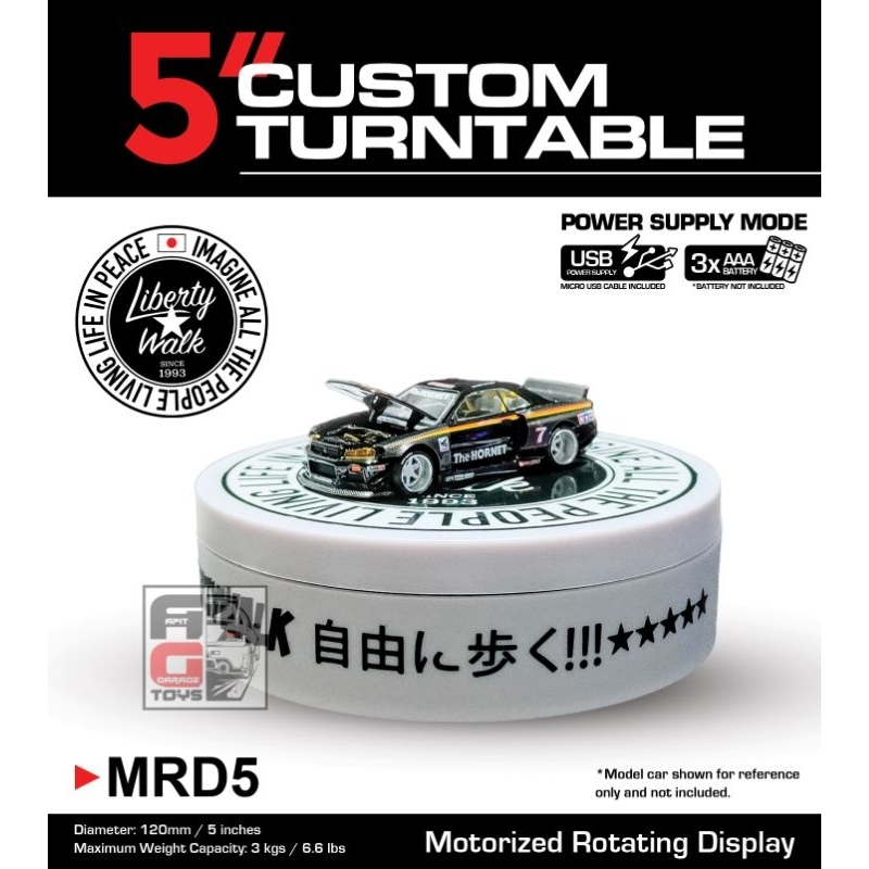 Turntable Display Custom for Diecast Vehicles - Mini GT / Hot Wheels ...