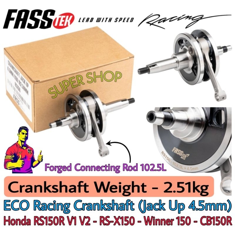 🔥100% ORIGINAL🔥 FASSTEK ECO Racing Crankshaft Jack Up 4.5mm Oil Pump ...