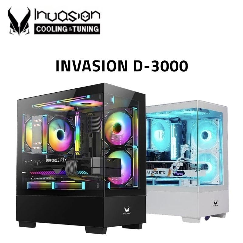 INVASION D-3000 GAMING PC CASE + 1 FREE FAN | Shopee Malaysia