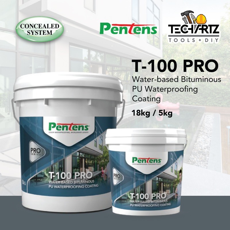 [TECHART] Pentens T-100 Pro Water-Based Bituminous PU Waterproofing ...