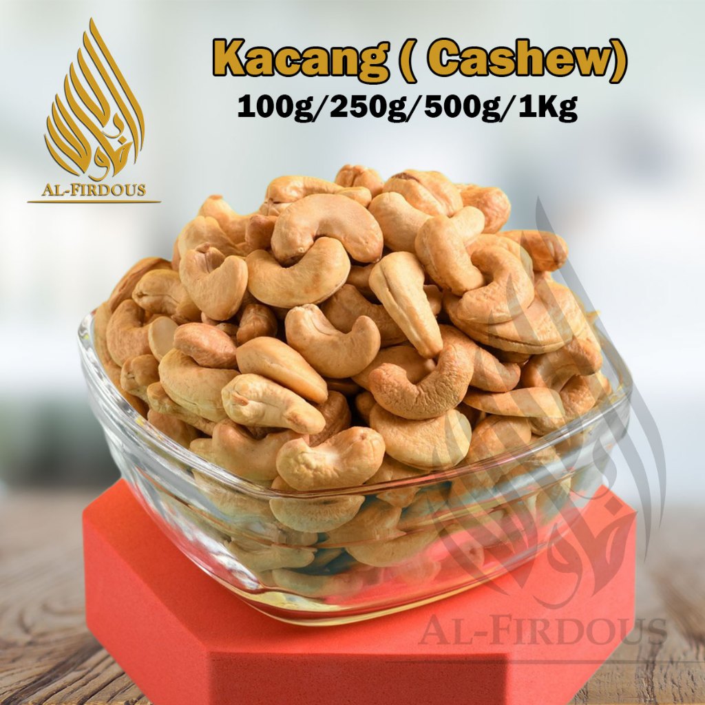 Kacang Gajus | Cashews | 腰果 | Roasted | no salt | 500g| 250g |100g |1kg | Shopee Malaysia