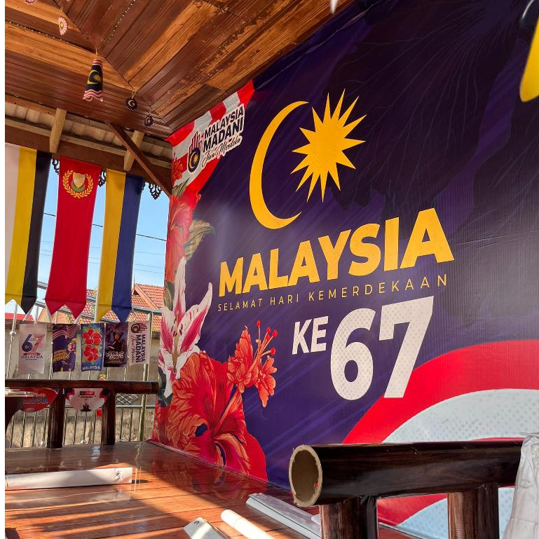 BACKDROP MERDEKA - SELAMAT MENYAMBUT HARI MERDEKA | Shopee Malaysia