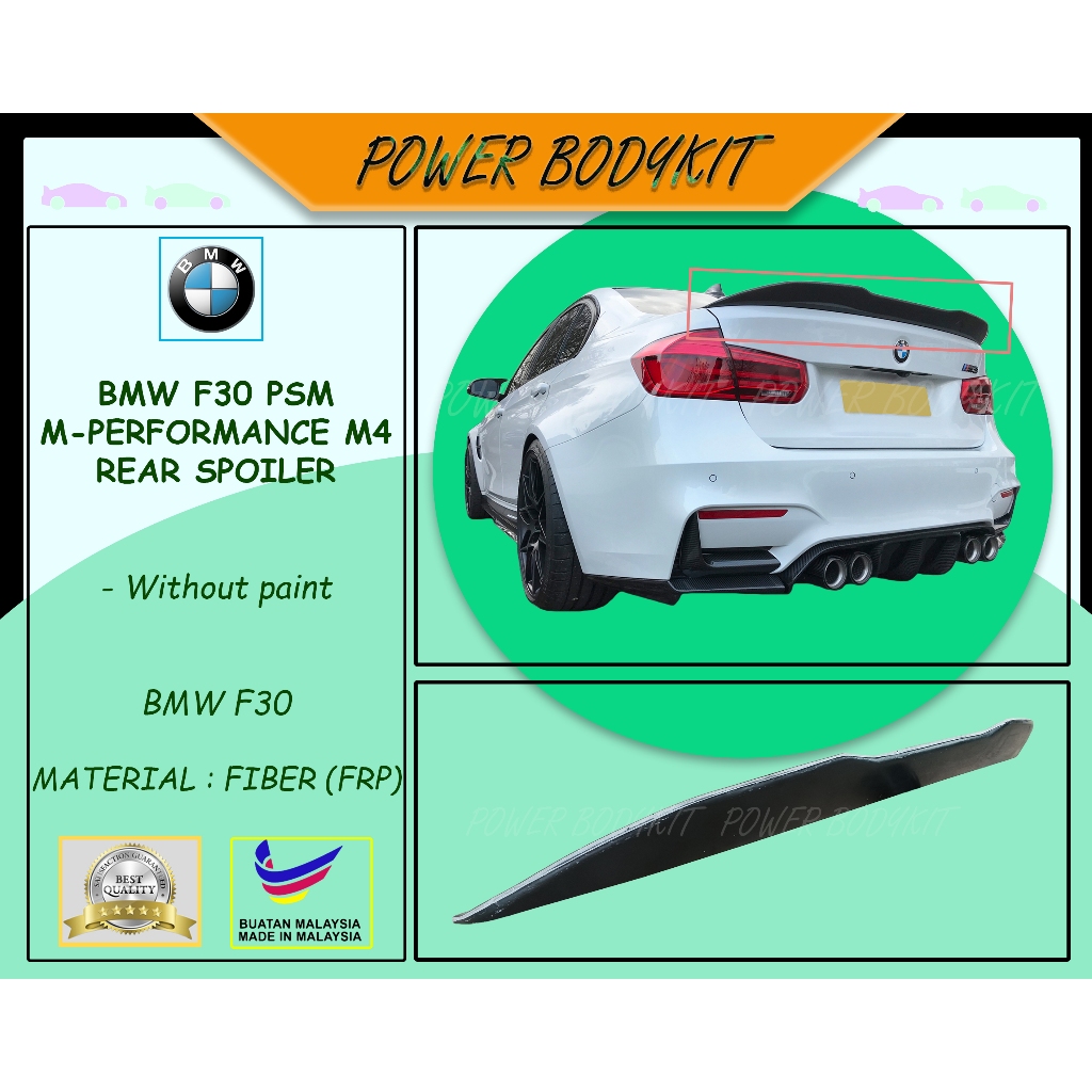READY STOCK BMW F30 3 Series PSM Style Design M-Performance M4 Rear ...