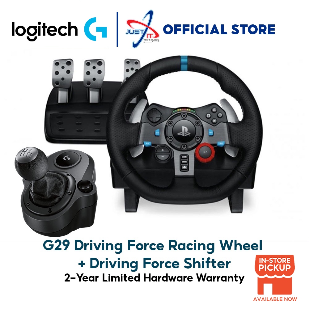 Logitech G29 Driving Force Racing Wheel + Driving Force Shifter ...