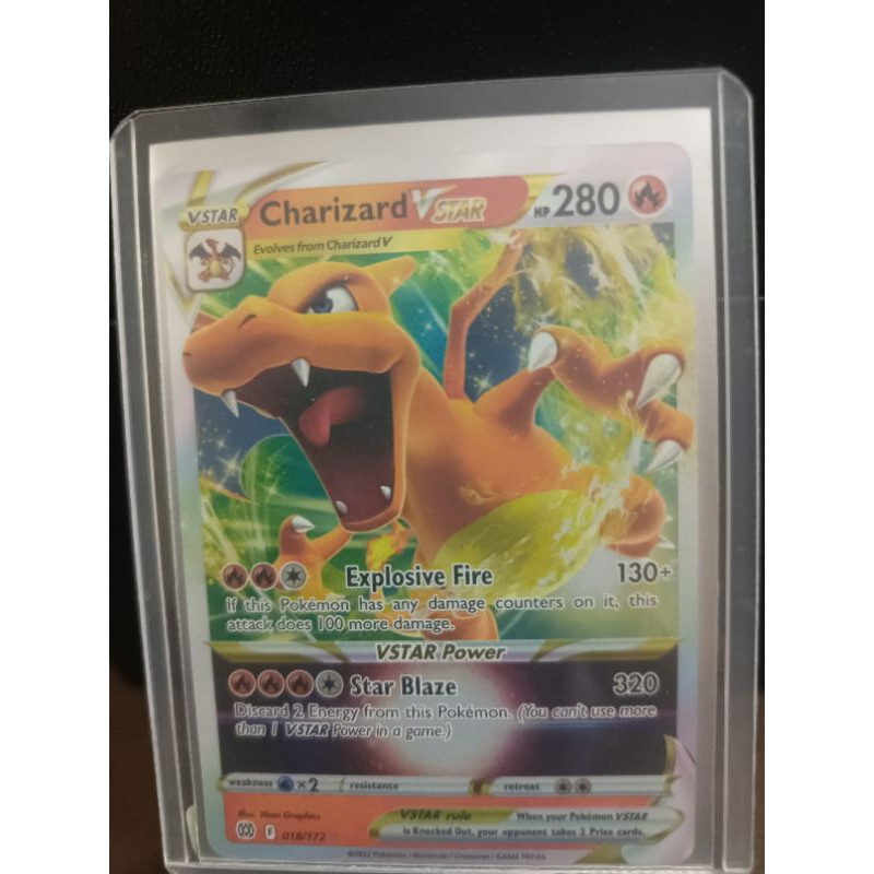 Pokemon TCG Charizard VStar Brilliant Stars 018/172 Ultra Rare | Shopee ...