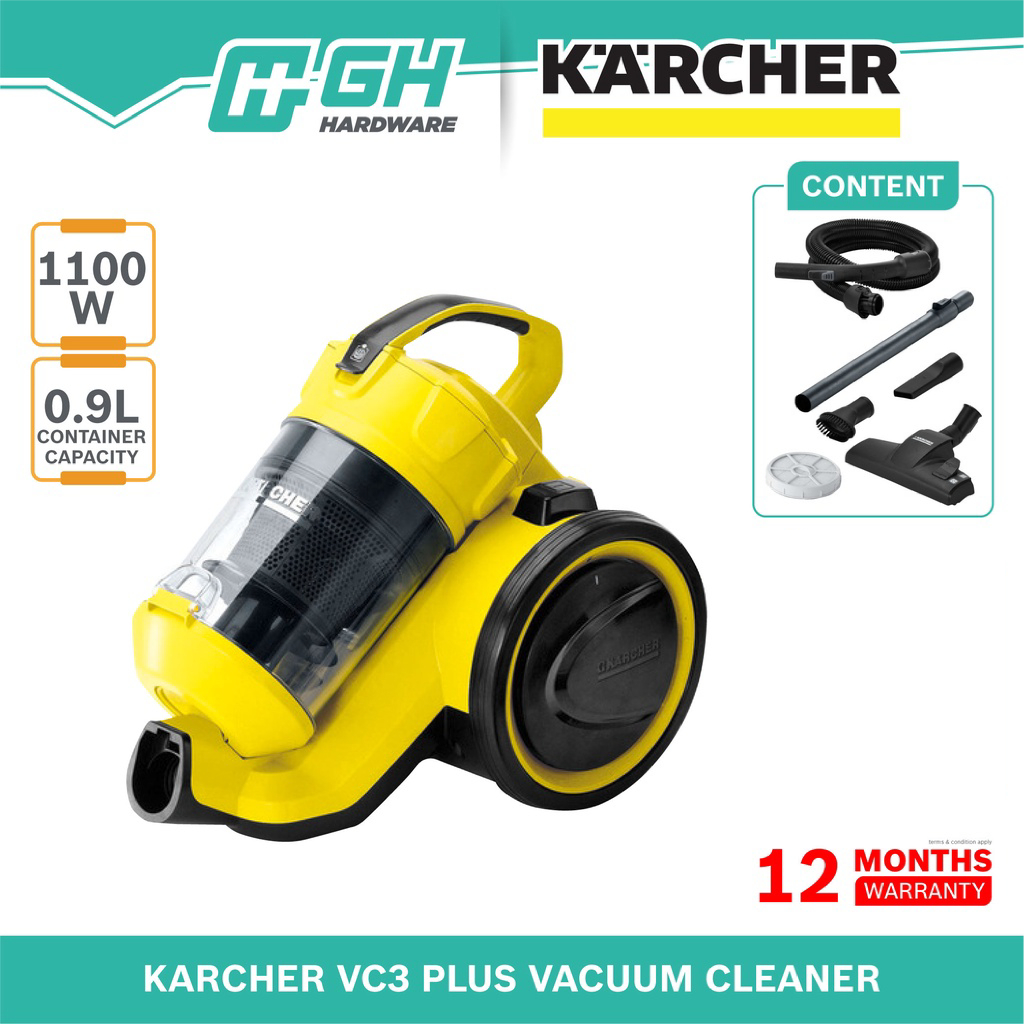 [ GH HARDWARE ] KARCHER VC 3 Plus Vacuum Cleaner ( VC 3 ) | Shopee Malaysia