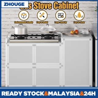 Stove Cabinet Gas Cooking Table Tempered Glass Top Kabinet Gas Dapur ...