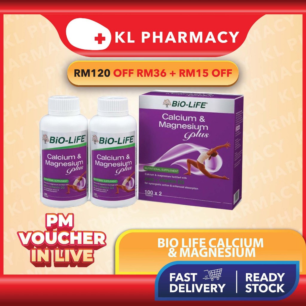 BIO-LIFE Calcium & Magnesium Plus 2 x 100's / 100S X1 | Shopee Malaysia