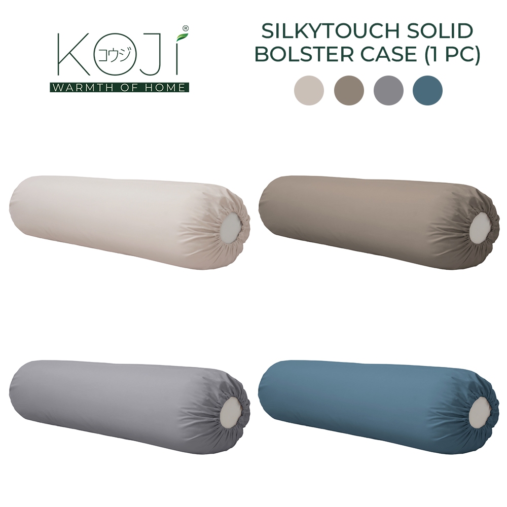 KOJI Silky Touch- Solid Series- Microfibre Bolster Case 1 PC (35 x 106 ...