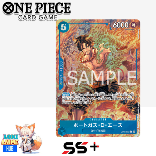 ORIGINAL Portgas.D.Ace AA parallel Alt Art Character OP08-052 R optcg ...