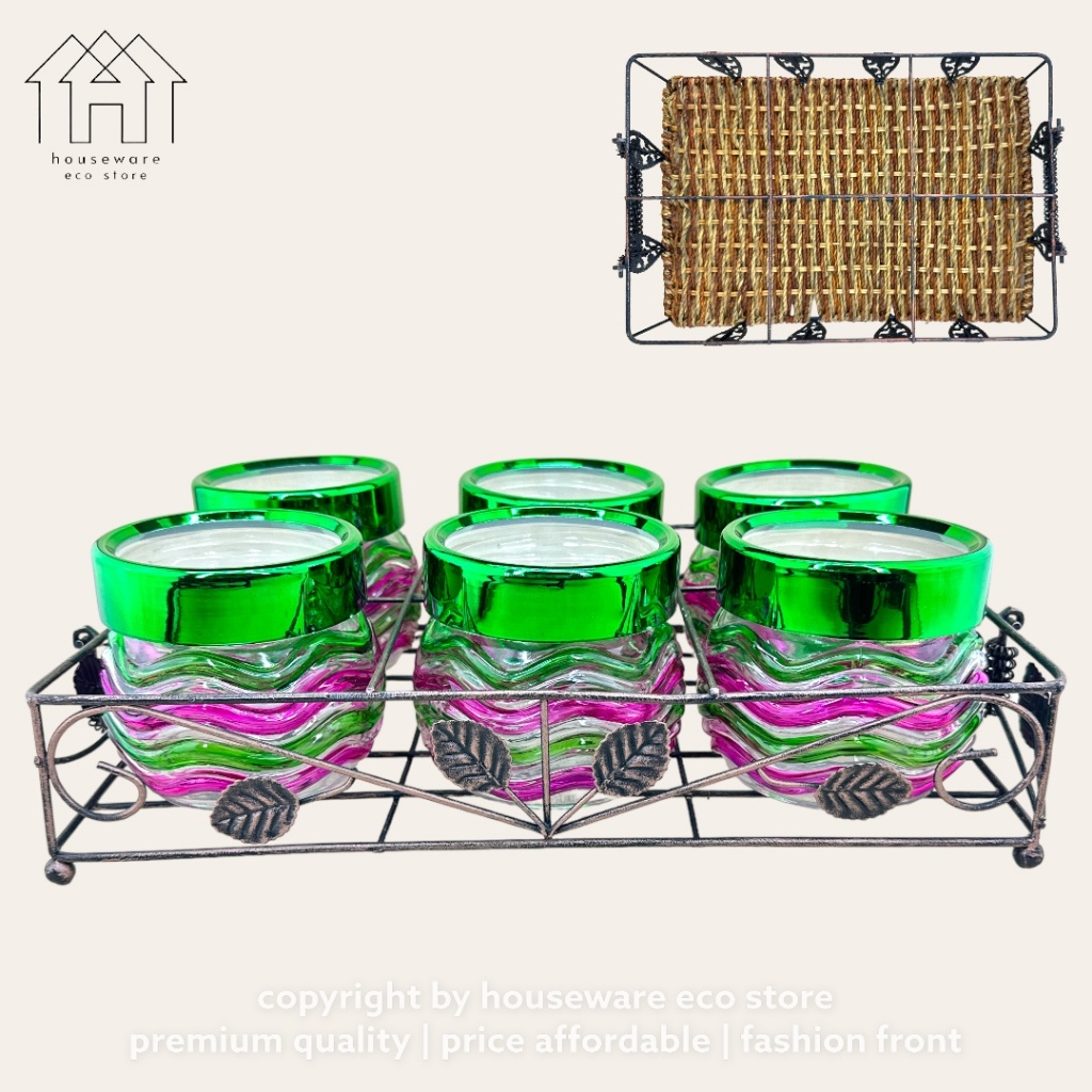 T6 Canister Rack / Jar Set Rack / Balang Kuih Rak / Bekas Biskut Tray ...
