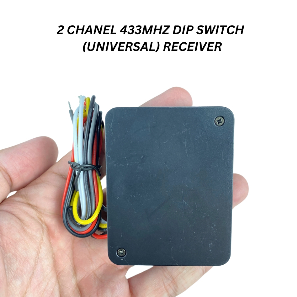 Autogate Receiver 2 Channel 433MHz (ADJUSTABLE DIP SWITCH)(Receiver only) | Shopee Malaysia