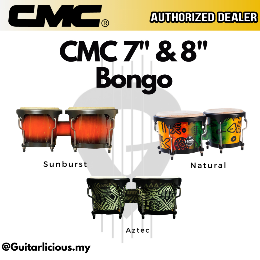 CMC Bongo Drum 7 inch & 8 inch (Made in Thailand) - CMC-BT-010 | Shopee ...