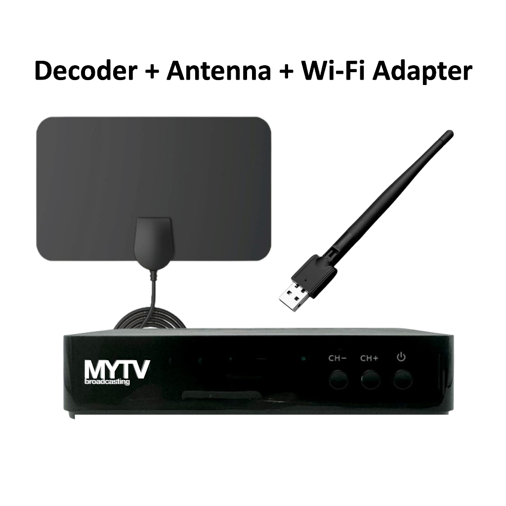 Original MyTv Decoder SIRIM & MCMC DVBT2 MyTv Dekoder HDMI RCA 1080p ...