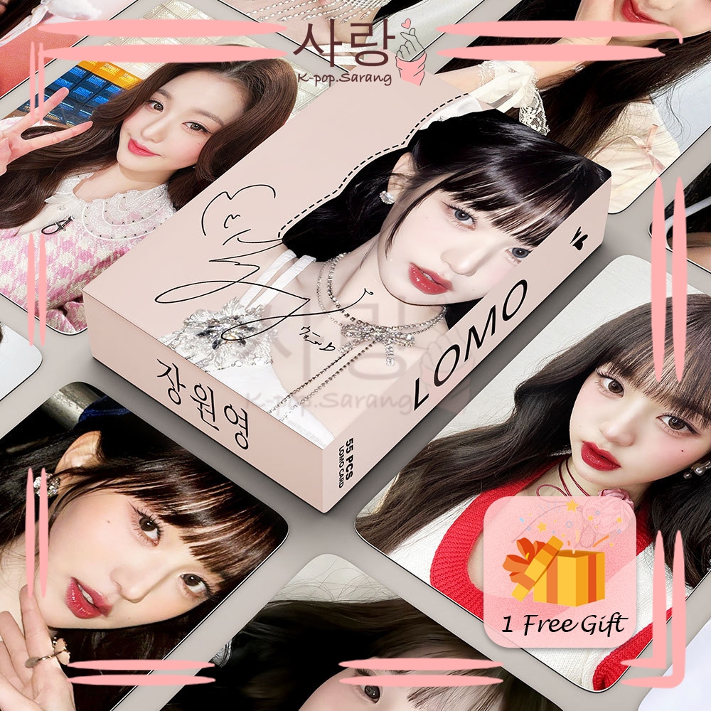 55pcs IVE《WONYOUNG》Pink Signed LOMO Cards Set Collection Kpop Wonyoung ...