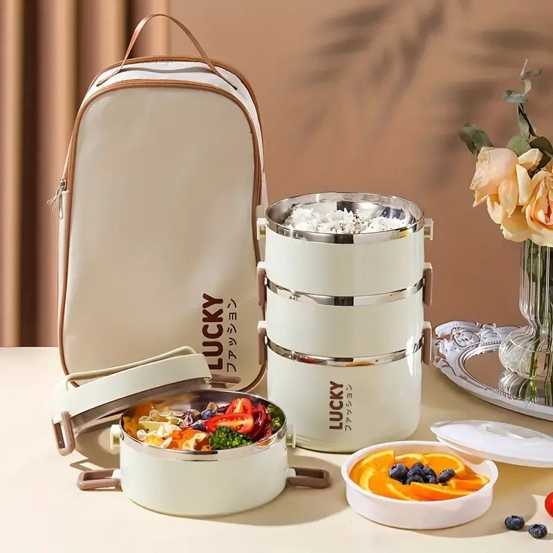 Pony Lunch Box Multi Layer Stainless Steel Microwaveable Lunch Box ...