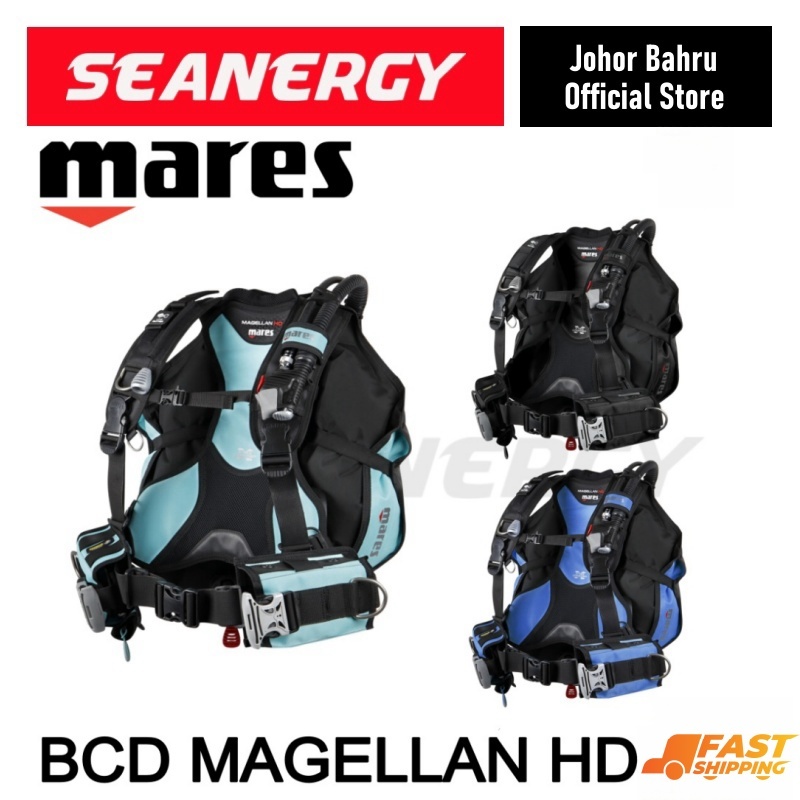 MARES BCD MAGELLAN HD BUOYANCY CONTROL DEVICE BUOYANCY COMPENSATOR FOR SCUBA DIVING | Shopee ...