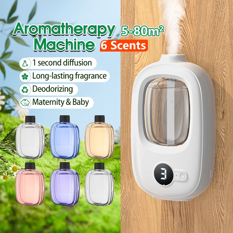 Aroma Diffuser Essential Oil Digital Display Mist Aroma Automatic ...