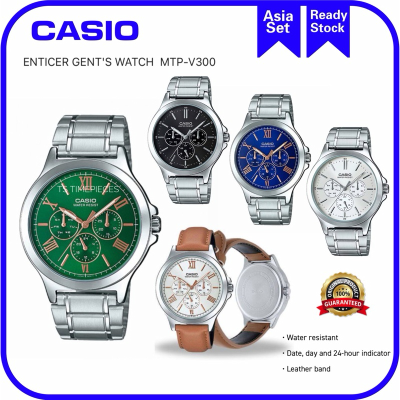 CASIO Enticer MTP-V300 Men Watches MTP-V300D-1 / MTP-V300D-2 / MTP-V300D-3 MTP-C300D-7 MTP-V300L ...