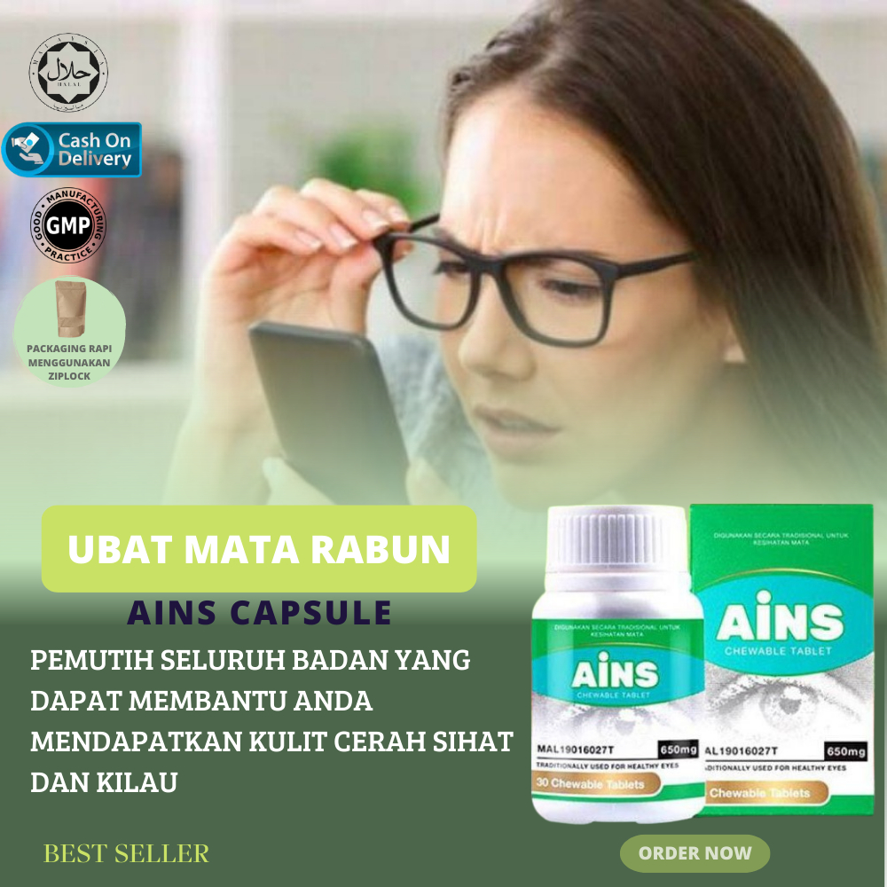 AINS VITAMIN PENAWAR MATA ORIGINAL supplement ubat mata rabun cegah ...