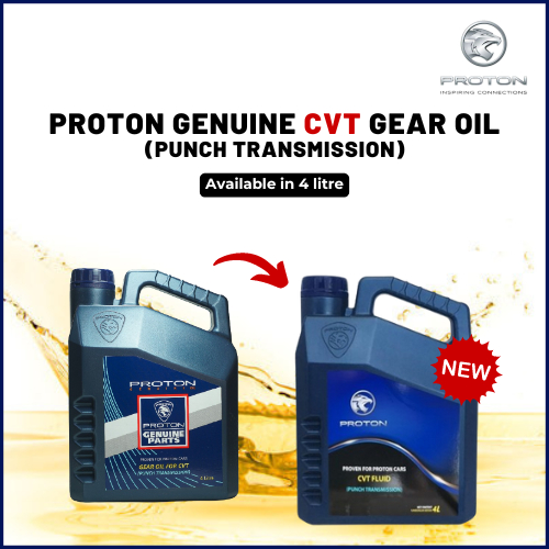 Proton Genuine CVT ATF Gear Oil (4L) Minyak Gearbox CVT | Shopee Malaysia