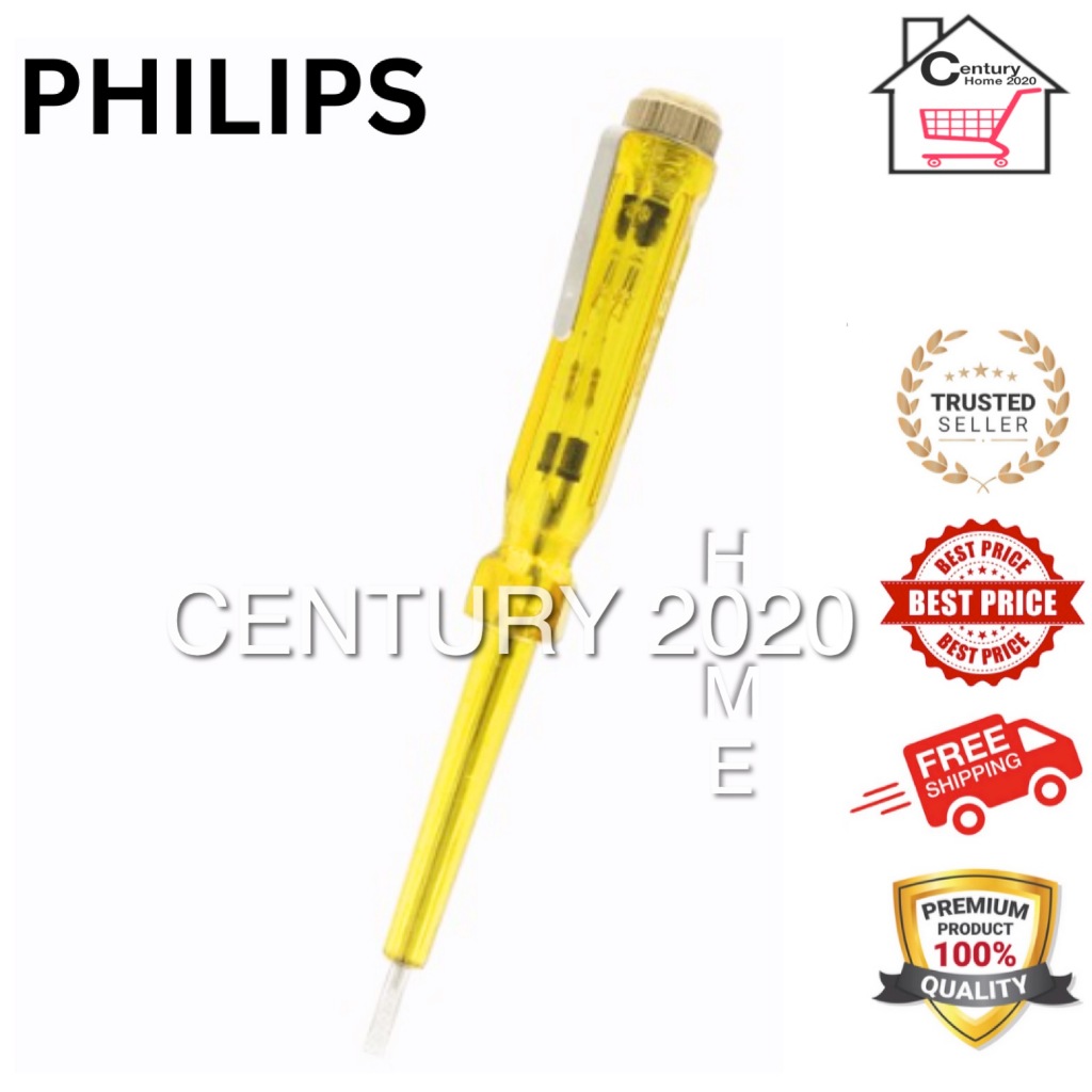 PHILIPS Electrician Test Pen Voltage Detector Tester Screwdriver ...