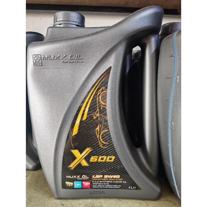 Muxx oil X600 LSP5W40 Fully Synthetic | Shopee Malaysia