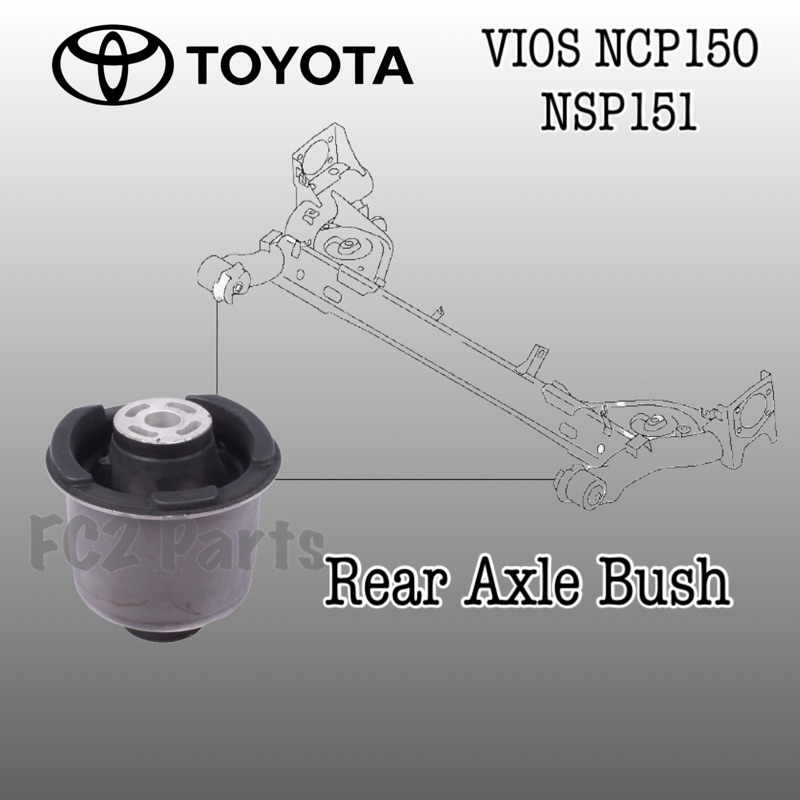 OEM Thailand 1car 2pcs Toyota Vios NCP150 NSP151 (2013-2021) Rear Axle ...