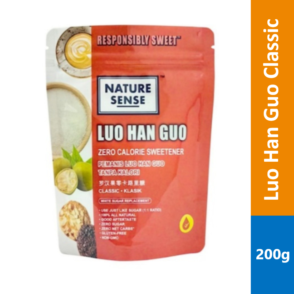 NATURE SENSE Luo Han Guo Zero Calorie Sweetener Classic 200g | Shopee ...