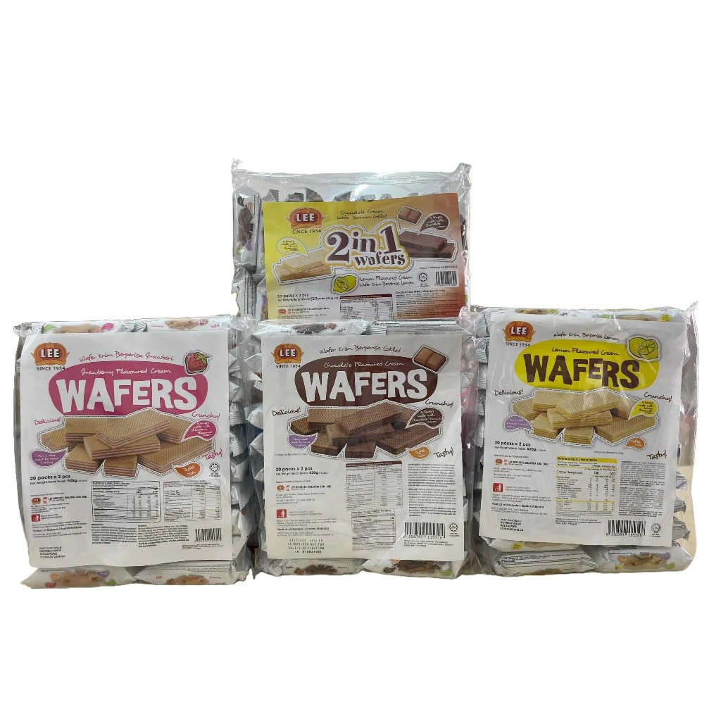 LEE WAFER CREAM 20 PACKS -Chocolate / Strawberry / Lemon / 2 IN 1 ...
