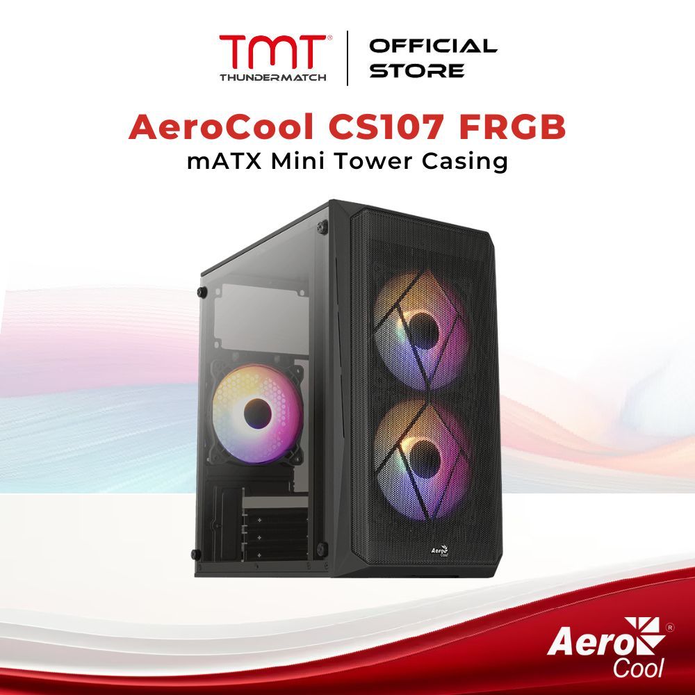 TMT AeroCool CS107 FRGB mATX Mini Tower Casing | Shopee Malaysia