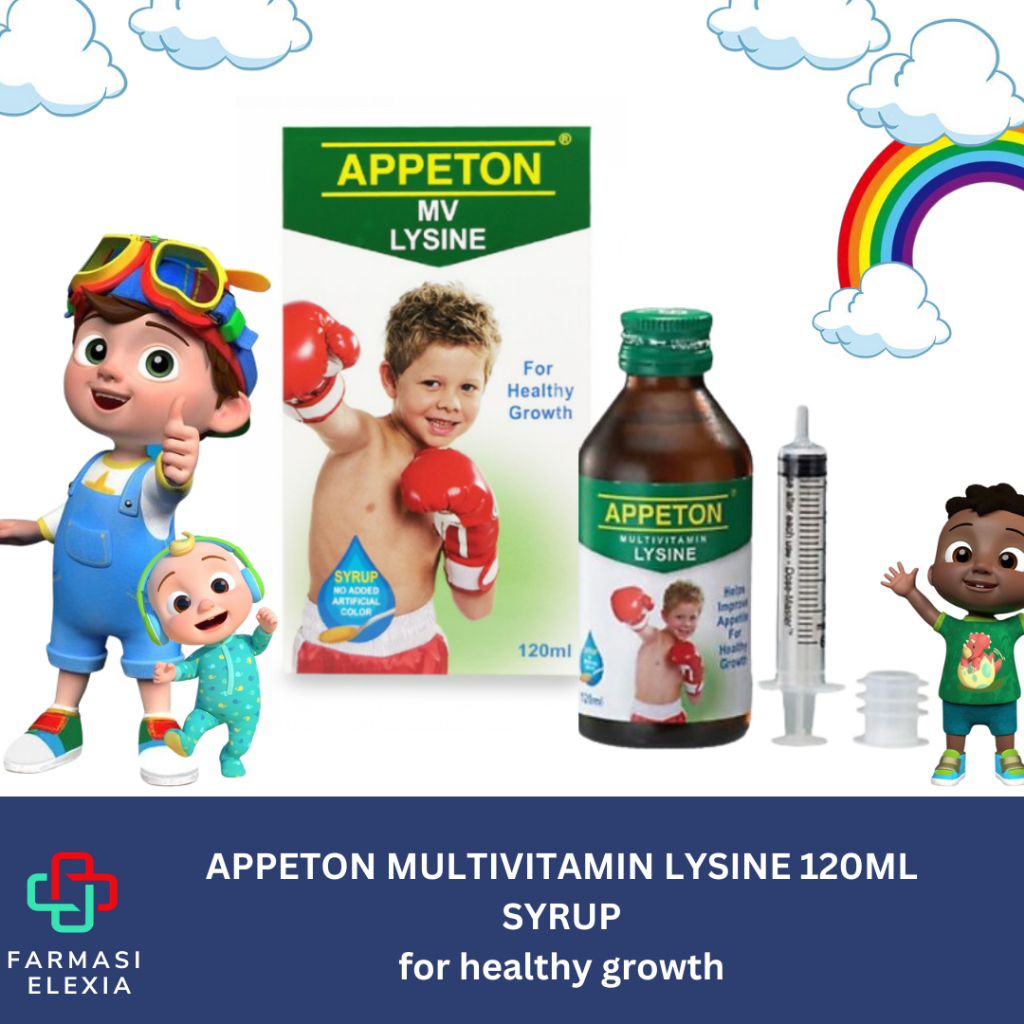 APPETON MULTIVITAMIN LYSINE SYRUP 120ML/CHEWABLE 60TABLETS | Shopee ...
