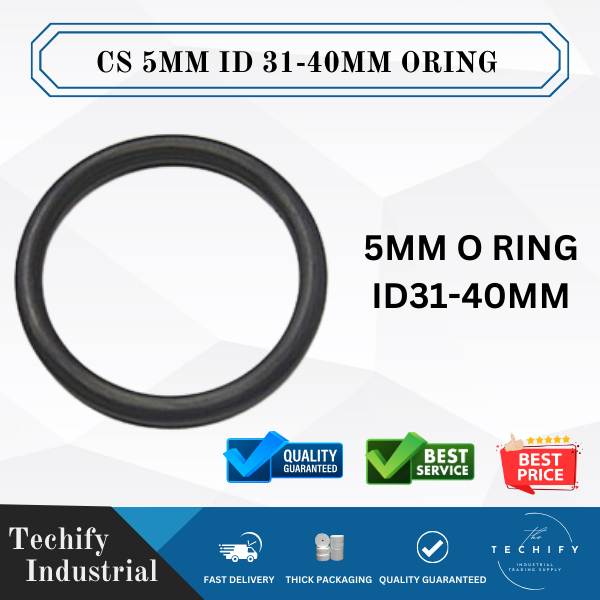 5MM ID 31-40MM NBR SEALING O RING RUBBER RING BLACK ORING GASKETS BLACK ...