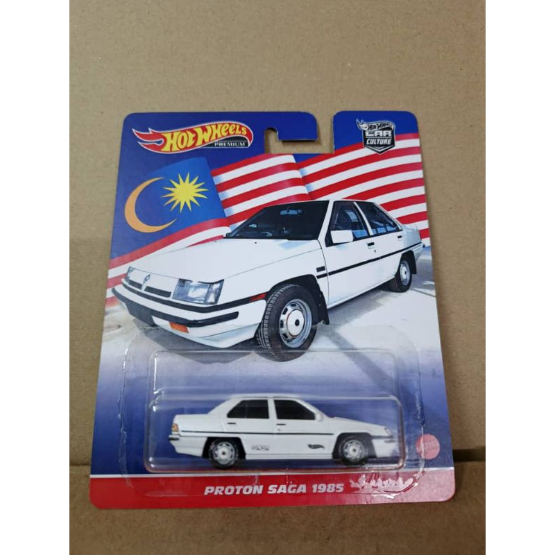 HOTWHEELS CUSTOM PROTON SAGA MALAYSIA (WHITE) | Shopee Malaysia