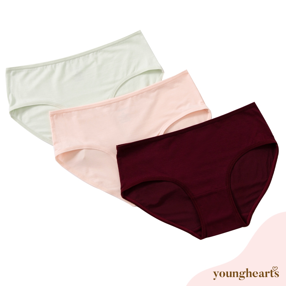 Young Hearts Sweet Romance Modal Hipster Pack Panties (3 Pcs) Y20-300929 - M Size Only | Shopee ...