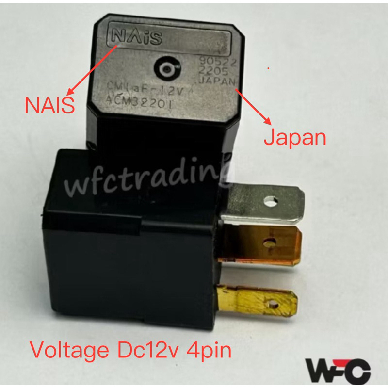 Original Nias Japan 4pin Relay Nissan Fan Relay Horn Relay Wira Fan ...