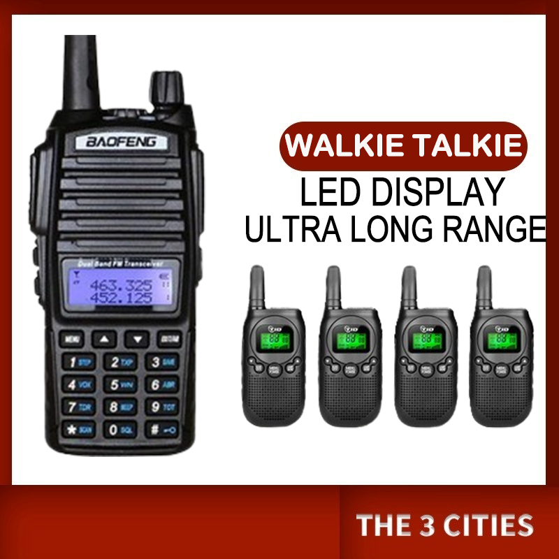 BAOFENG UV82 TD-M3 Dual Band LED Display Walkie Talkie Radio VHF UHF ...