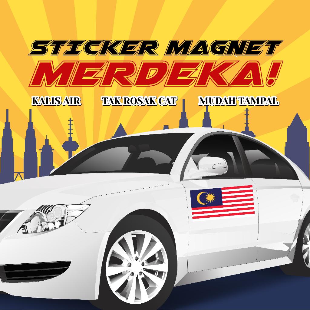 [PROMO MERDEKA] Magnetic Car Sticker | Magnetic Malaysia Flag | Merdeka ...
