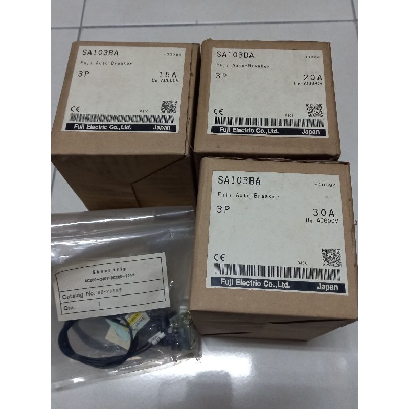 Fuji MCCB 3P 15A 20A 30A SA103BA 25kA SA103RA 50kA | Shopee Malaysia