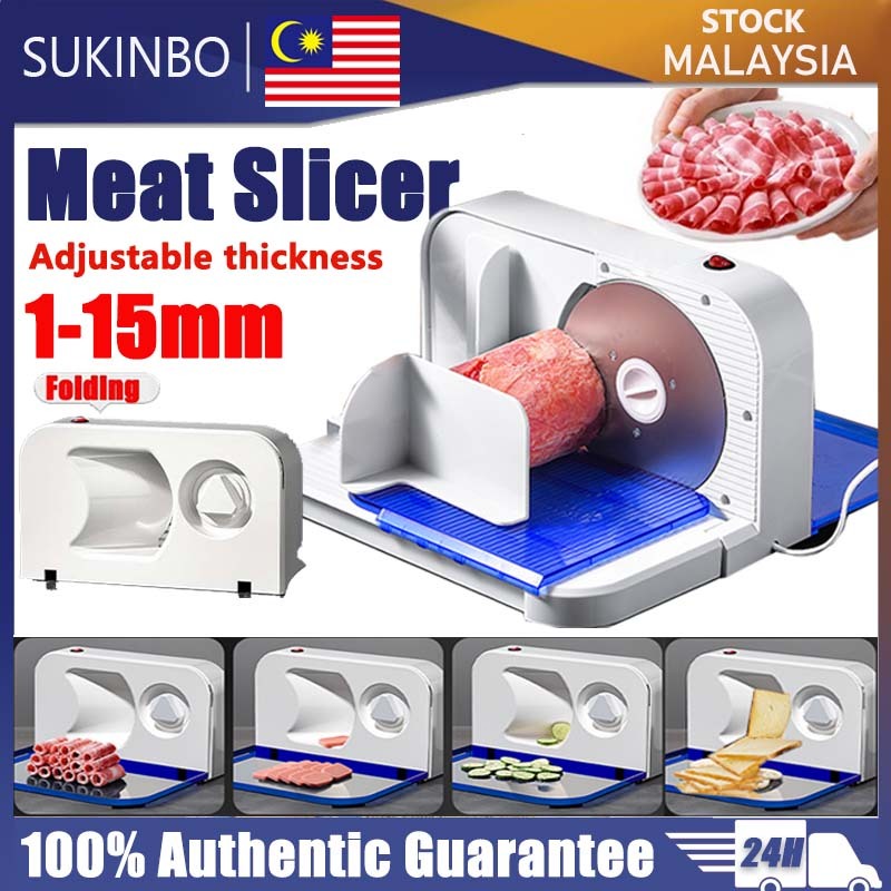 SUKINBO Meat Slicer Folding Electric Lamb Mutton/Fat Beef Roll Meat ...