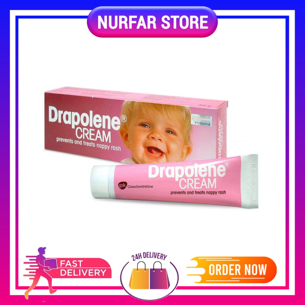 Nappy Rash Baby Drapolene Cream Prevents Treats Relief Minor Burn 55gm ...